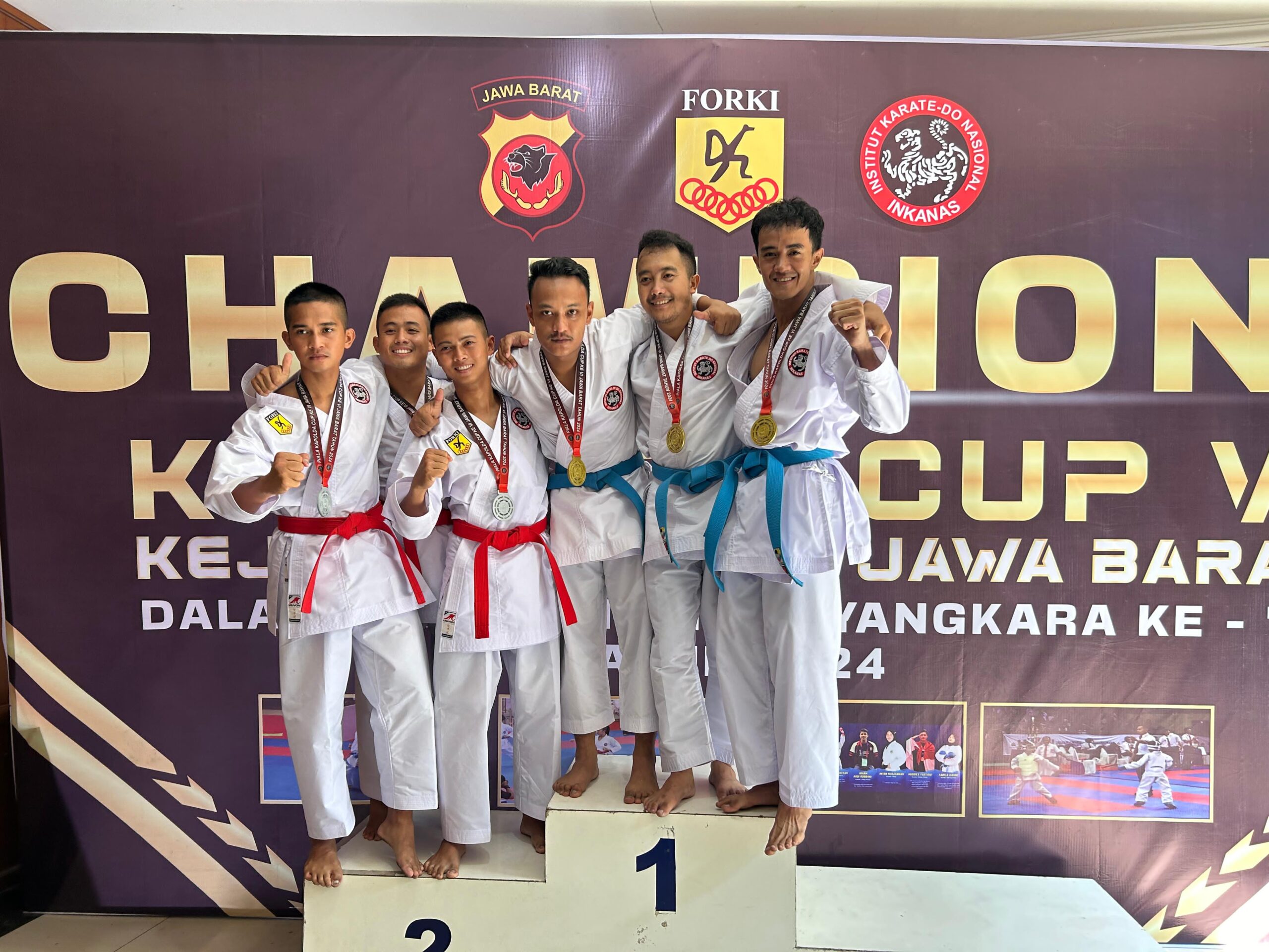 Yonif 300/Brajawijaya Raih Medali Emas Kejurda Karate Inkanas Piala ...