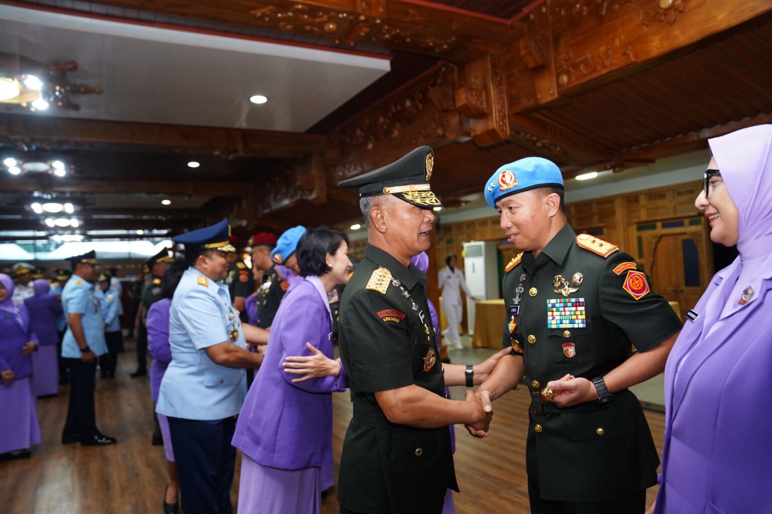 Kasum TNI Letjen TNI Richard Tampubolon pimpin sertijab Danpaspampres ...
